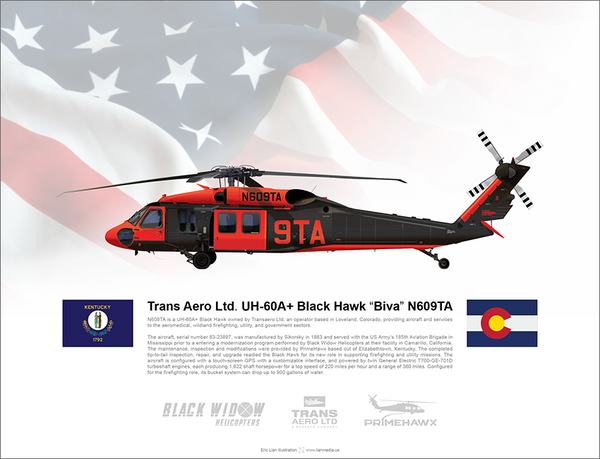 Trans Aero Ltd. UH-60A+ Black Hawk “Biva” N609TA - Lian Media