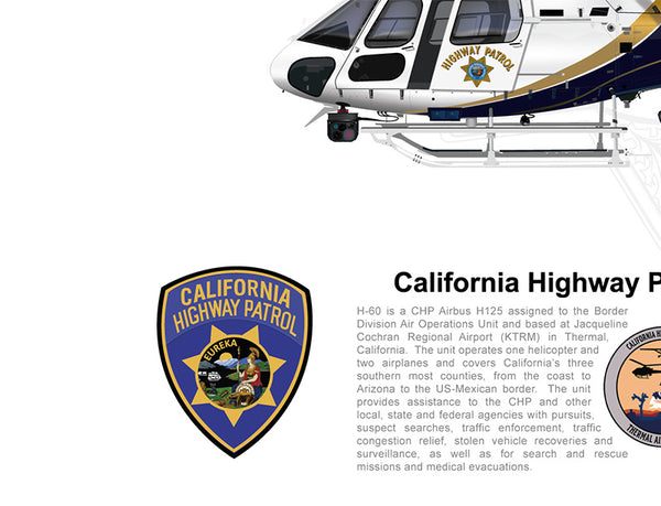 California Highway Patrol Airbus H125 "H-60" N988HP - Lian Media