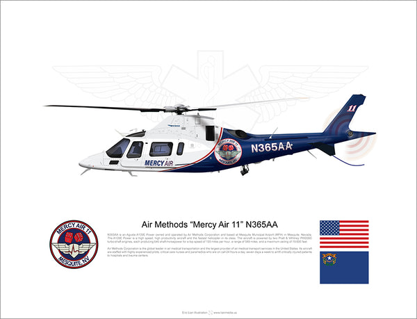 Air Methods “Mercy Air 11” Agusta A109E POWER N365AA - Lian Media