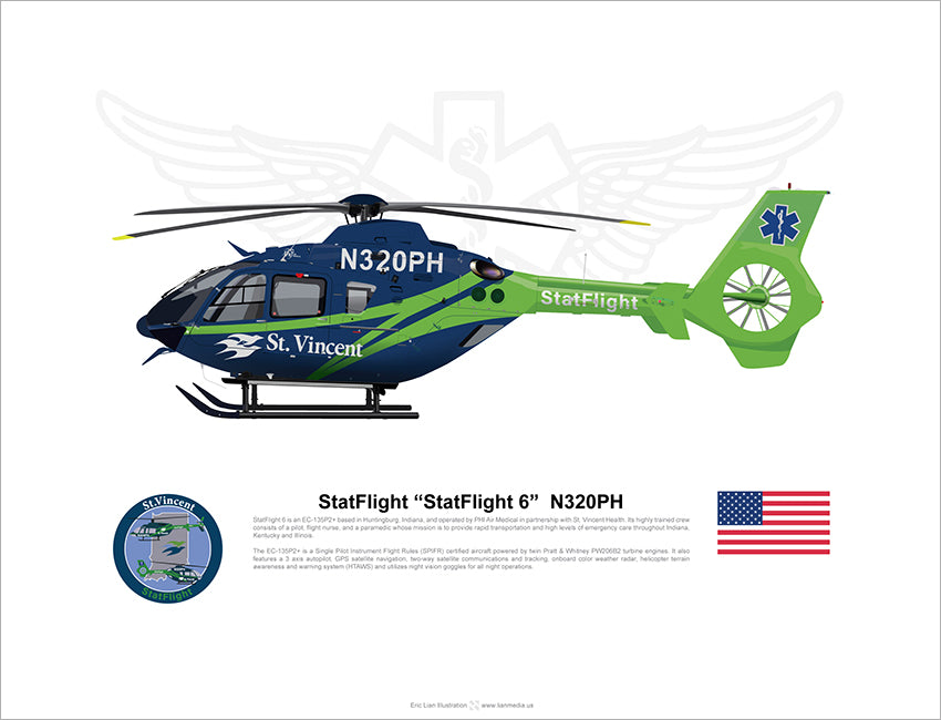 StatFlight Airbus EC135 "Statflight 6" N320PH - Lian Media