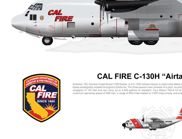 CAL FIRE C-130H Airtanker 120 - Lian Media