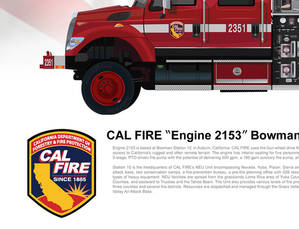 CAL FIRE Model 34 TYPE 3 FIRE ENGINE 2351 AUBURN STATION 10 - Lian Media