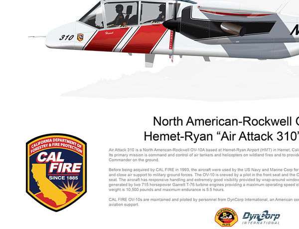 CAL FIRE OV-10 Bronco Hemet-Ryan "Air Attack 310" N429DF - Lian Media