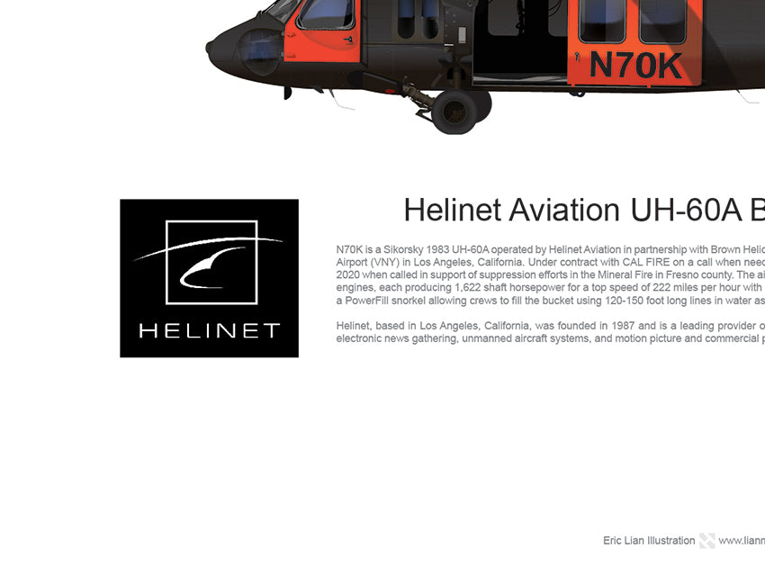 Helinet Aviation UH-60A Black Hawk N70K - Lian Media