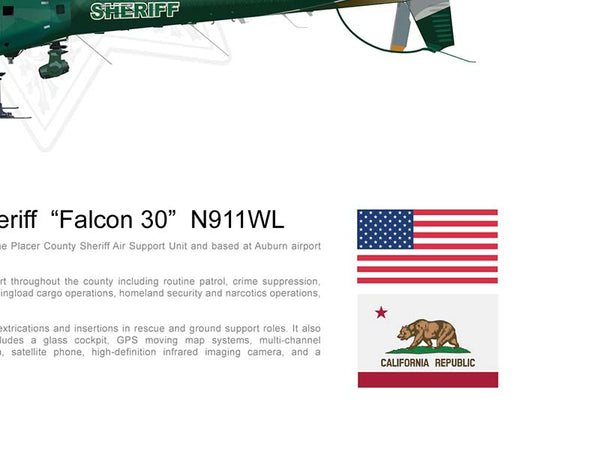 Placer County Sheriff Airbus H125 "Falcon 30" N911WL - Updated with Fa ...