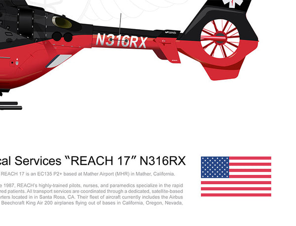 REACH Air Medical Services Airbus EC135 "Reach 17" N316RX - Lian Media