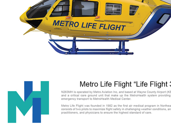 METRO LIFE FLIGHT "Life Flight 3" Airbus EC145 N263MH - Lian Media