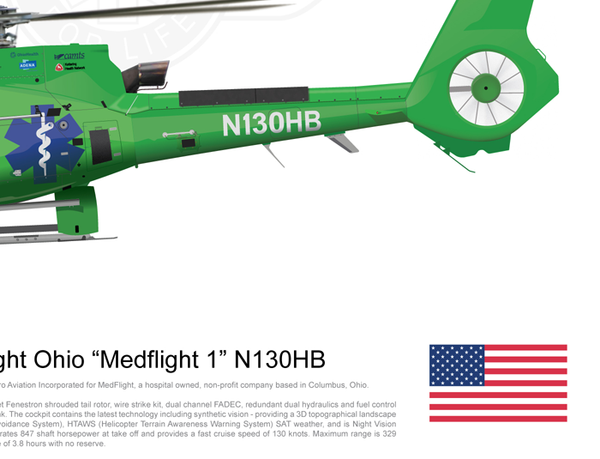 MedFlight Ohio Airbus EC130 “MedFlight 1” N130HB - Lian Media